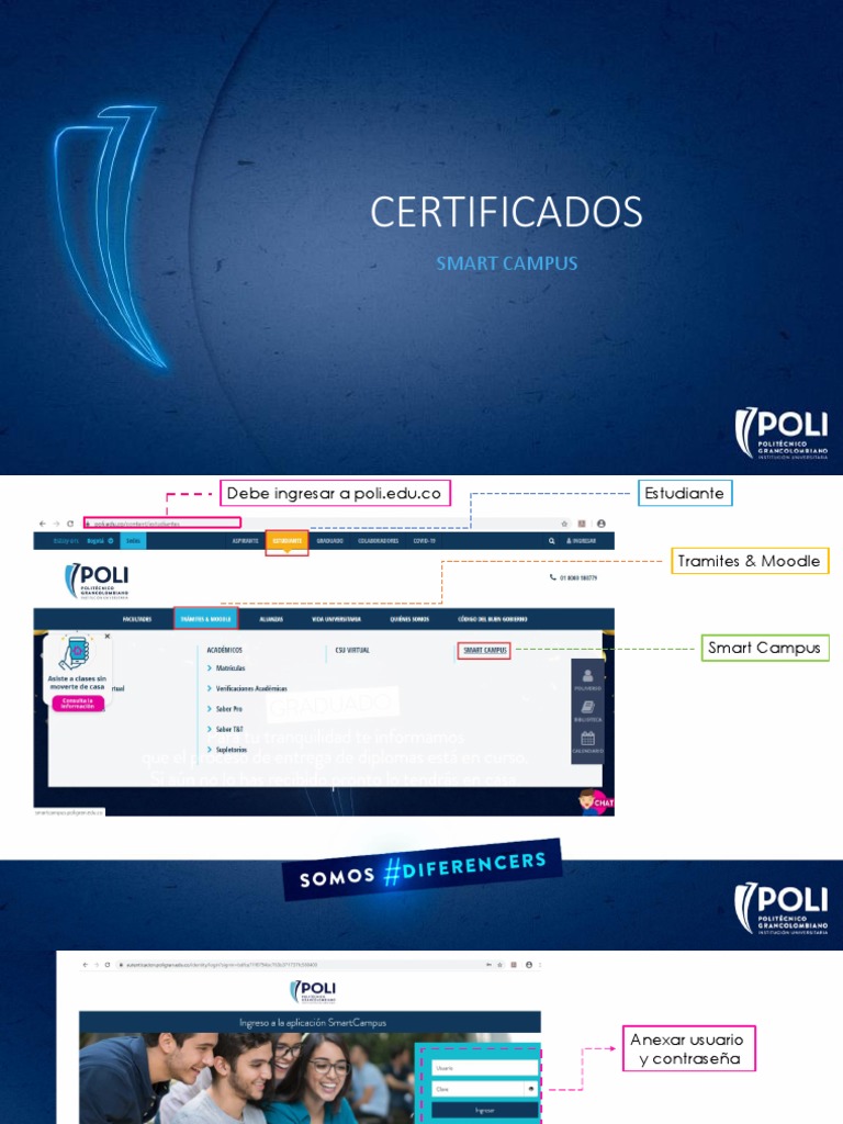 Instructivo Certificados Smart Campus | PDF