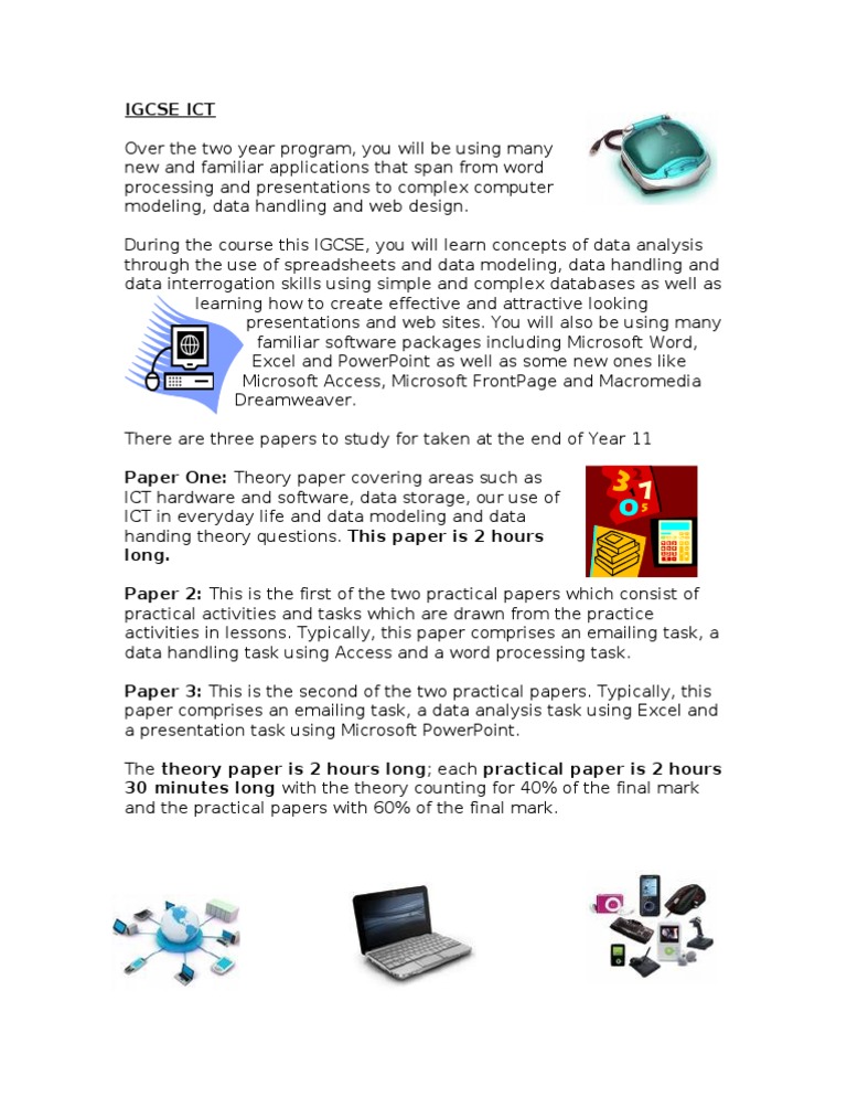 Igcse Ict Educational Technology Application Software
