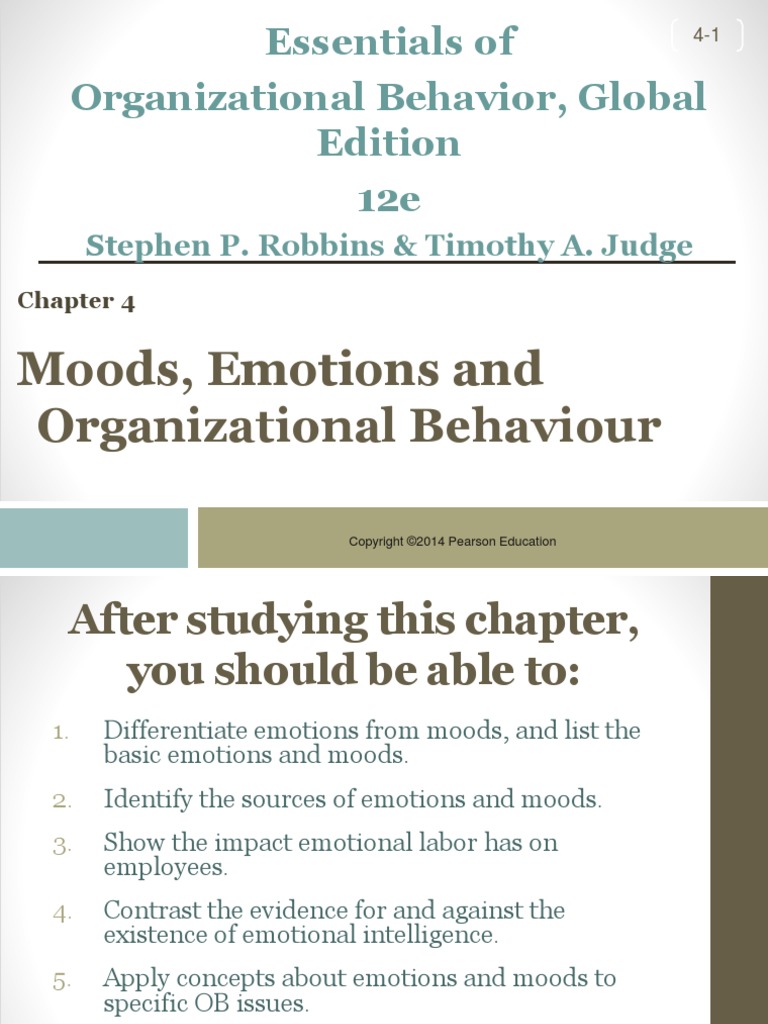 Essentials of Organizational Behavior, Global Edition 12e: Moods ...