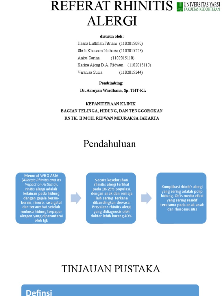 Referat Rhinitis Alergi | PDF
