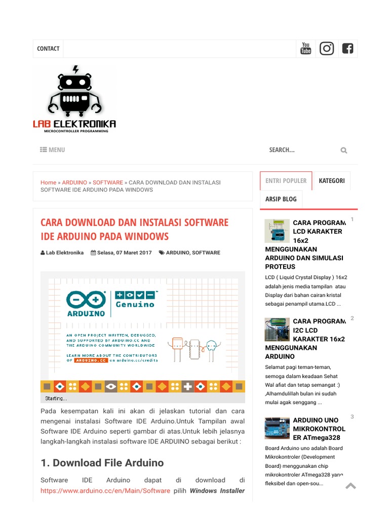 Cara Download And Instal Arduino Ide Pdf