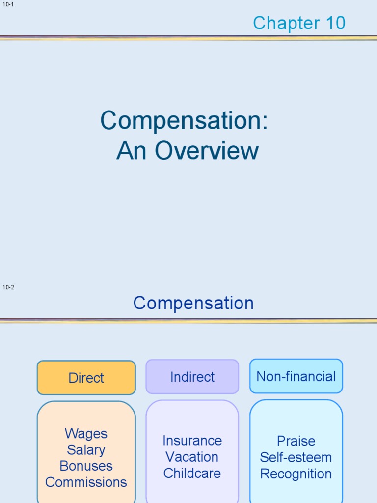 Compensation: An Overview | PDF | Employment | Survey Methodology