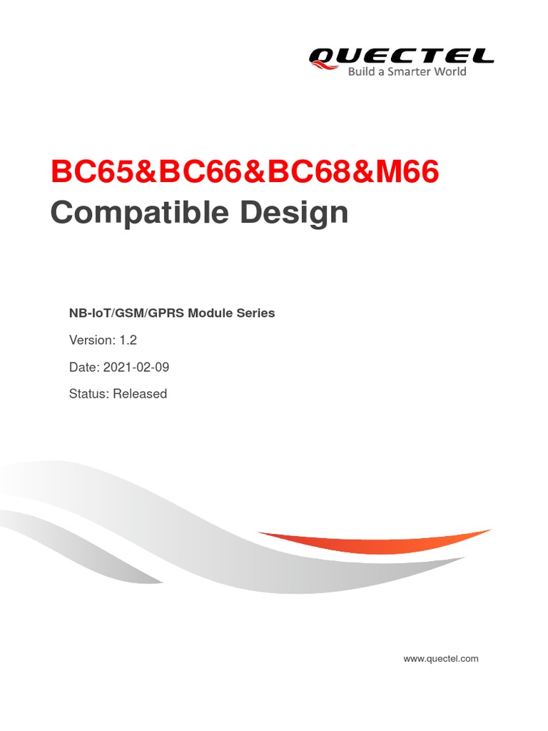 Quectel BC65&BC66&BC68&M66 Compatible Design V1.2 | PDF | General Packet Radio Service | Data ...