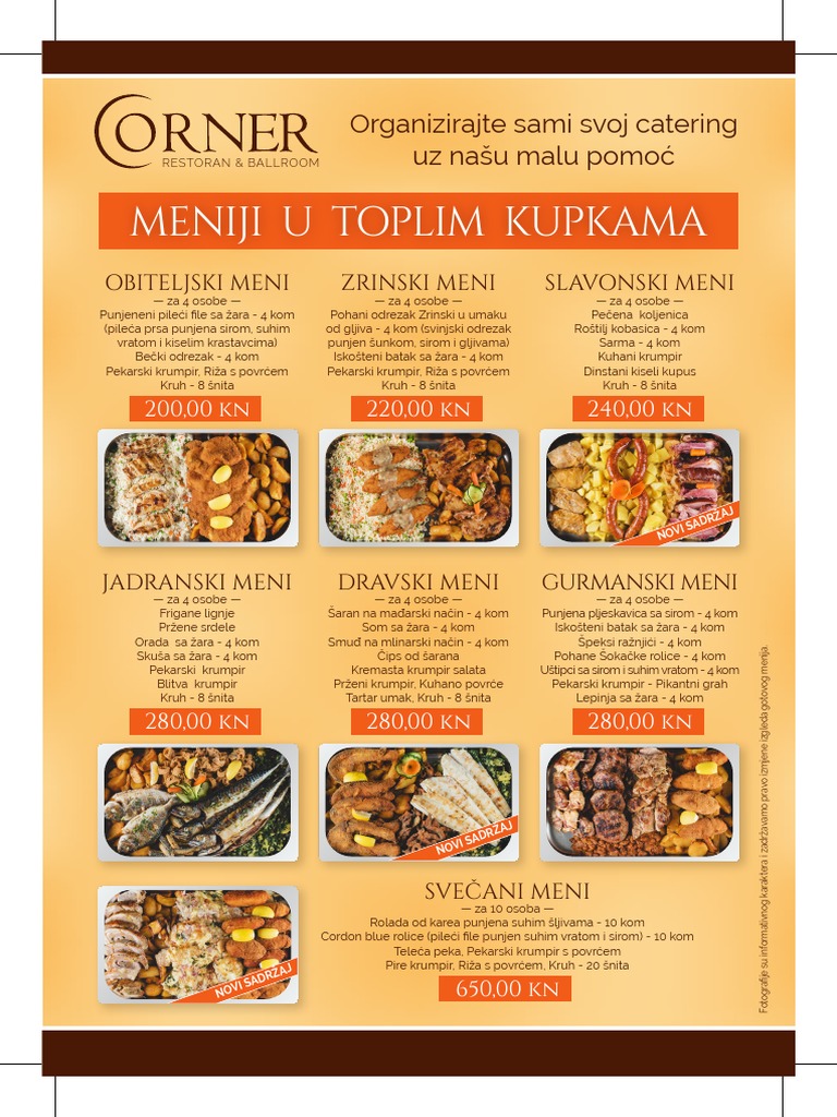 Corner Meniji - Tople Kupke