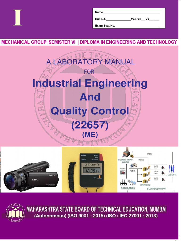 Industrial Engineering and Quality Control Manual | PDF | Industrial ...