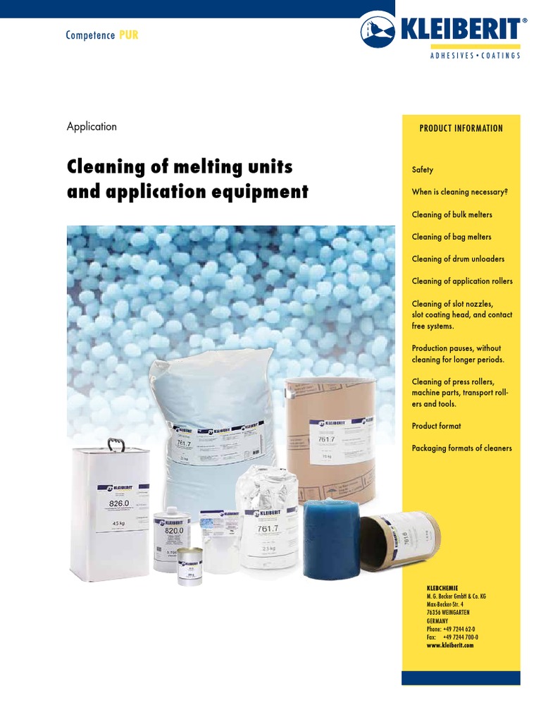 Kleiberit 761.8 | PDF | Liquids | Pipe (Fluid Conveyance)