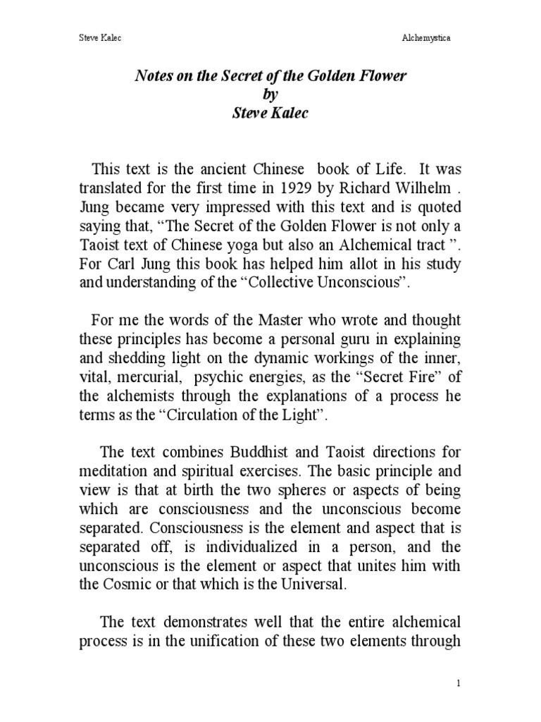 Secret of The Golden Flower 2 | PDF | Reincarnation | Alchemy