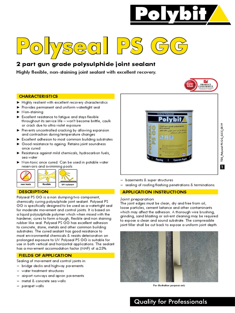 Polyseal Ps Gg 2 Part Gun Grade Polysulphide Joint Sealant Download