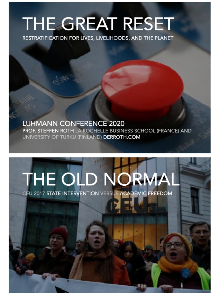 The Great Reset: An Analysis of the World Economic Forum's Vision for a ...