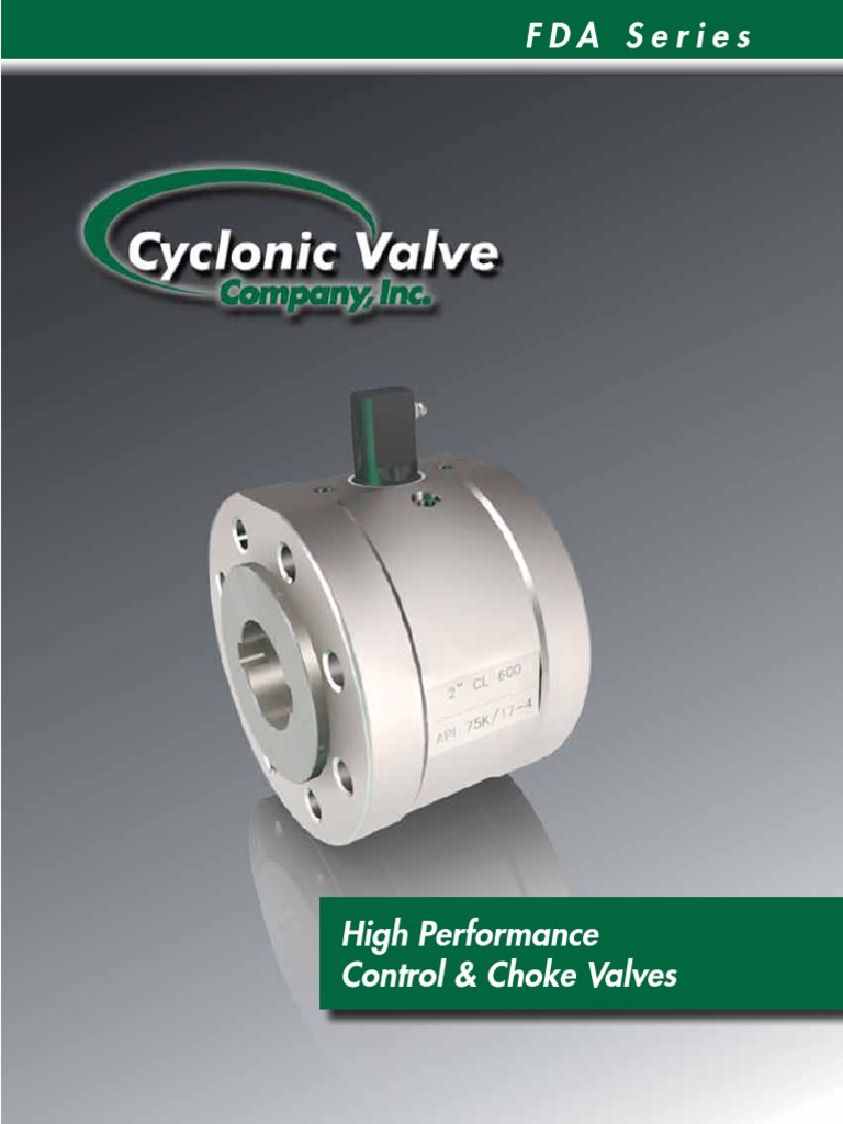 Cyclonic Choke Valve | PDF | Electric Motor | Valve