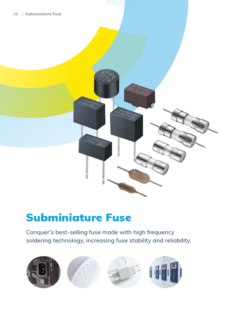 Subminiature Fuse | PDF | Fuse (Electrical) | Electrical Resistance And ...