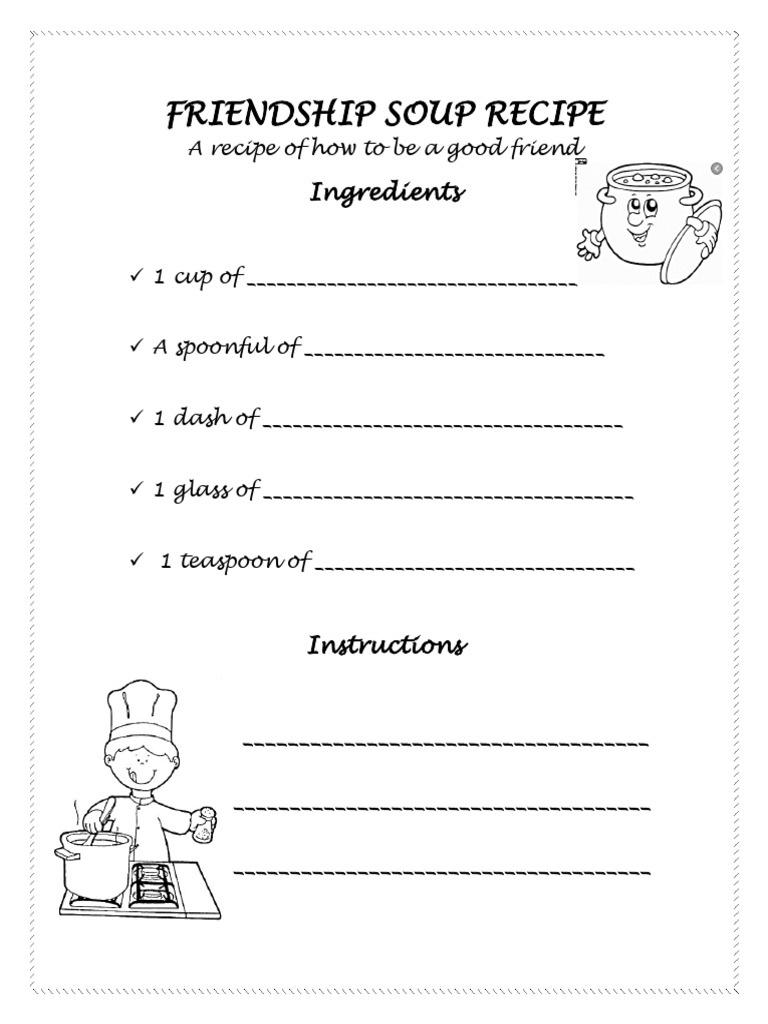 Friendship Soup Recipe | PDF