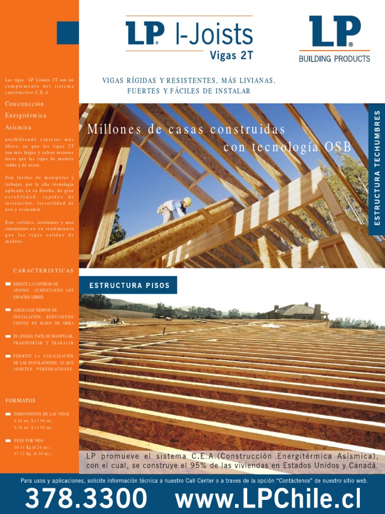 Madera OSB Vigas para Construccion de Techos y Otros Elementos | PDF ...