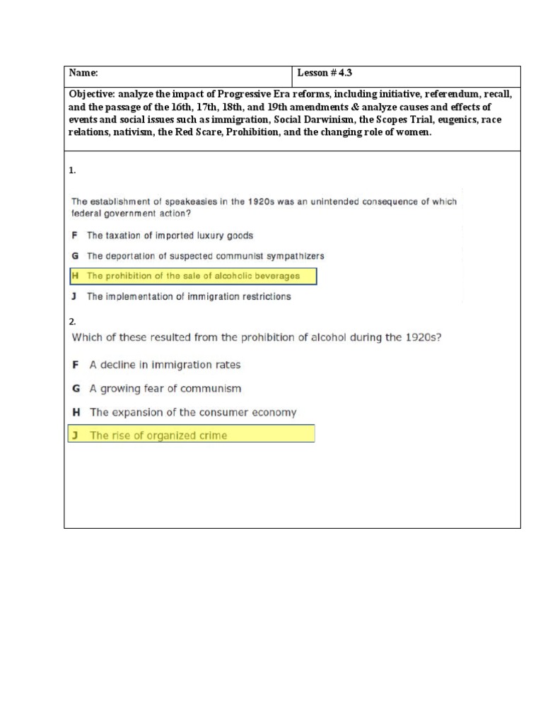 Lesson 4.3 Exit Tickets KEY | PDF