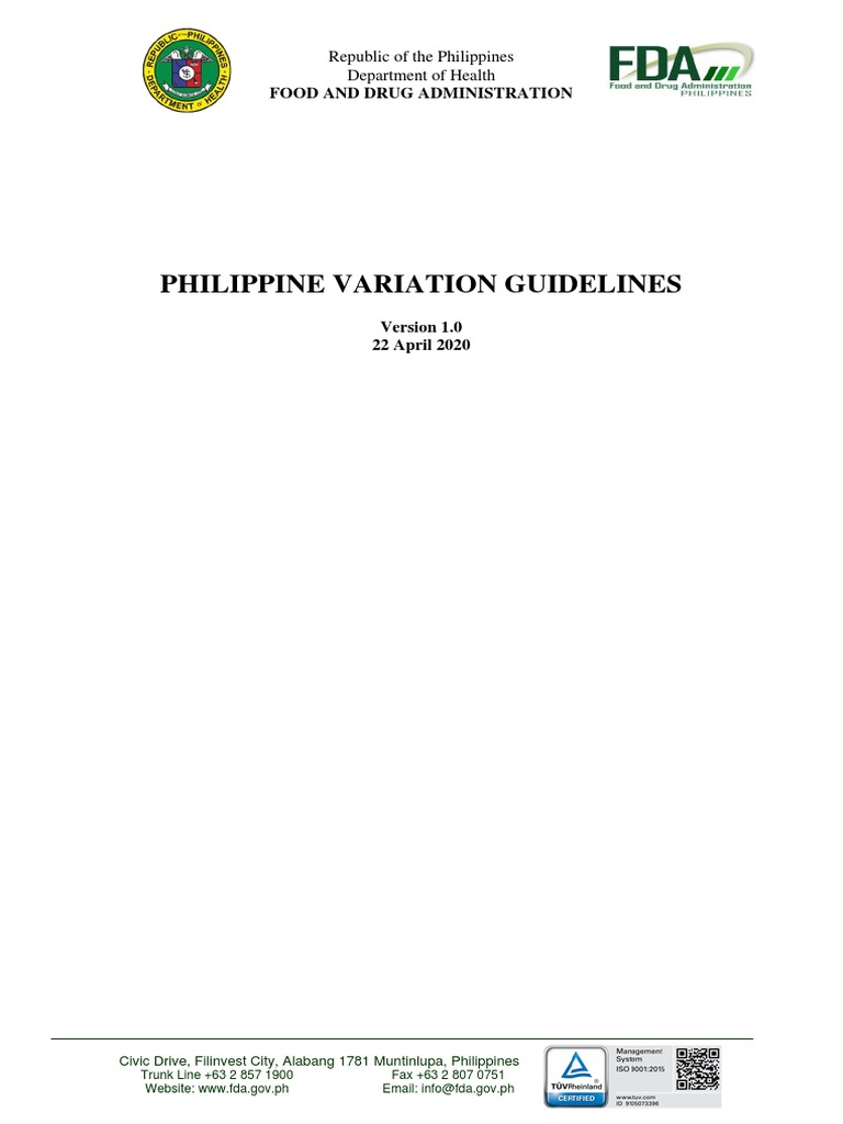 Philippine Variation Guidelines 2020 | PDF | Tablet (Pharmacy ...