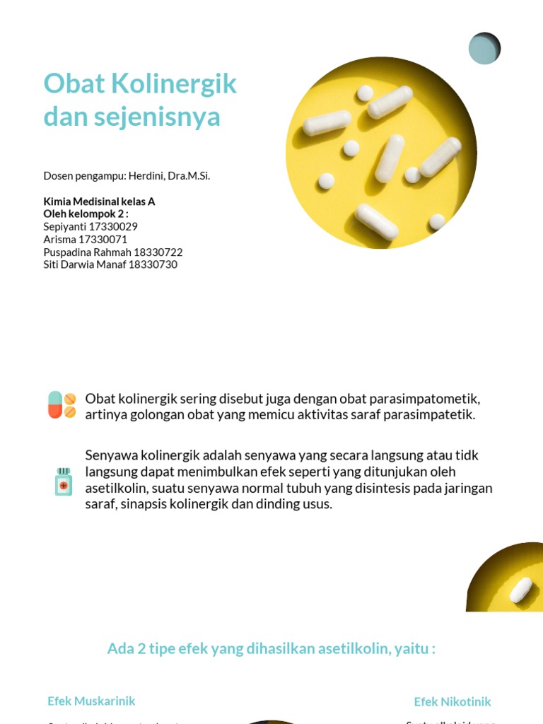 Obat Kolinergik: Mekanisme dan Efek | PDF | Pengembangan Diri
