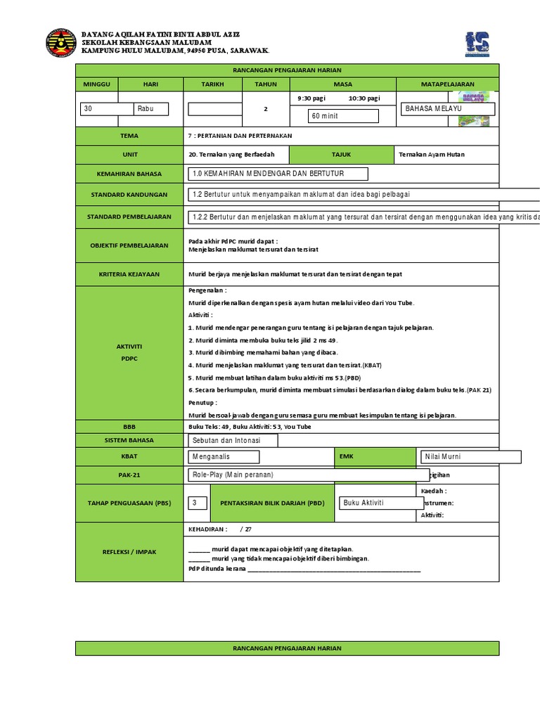 RPH BM THN 2-Unit 20 (M30) | PDF