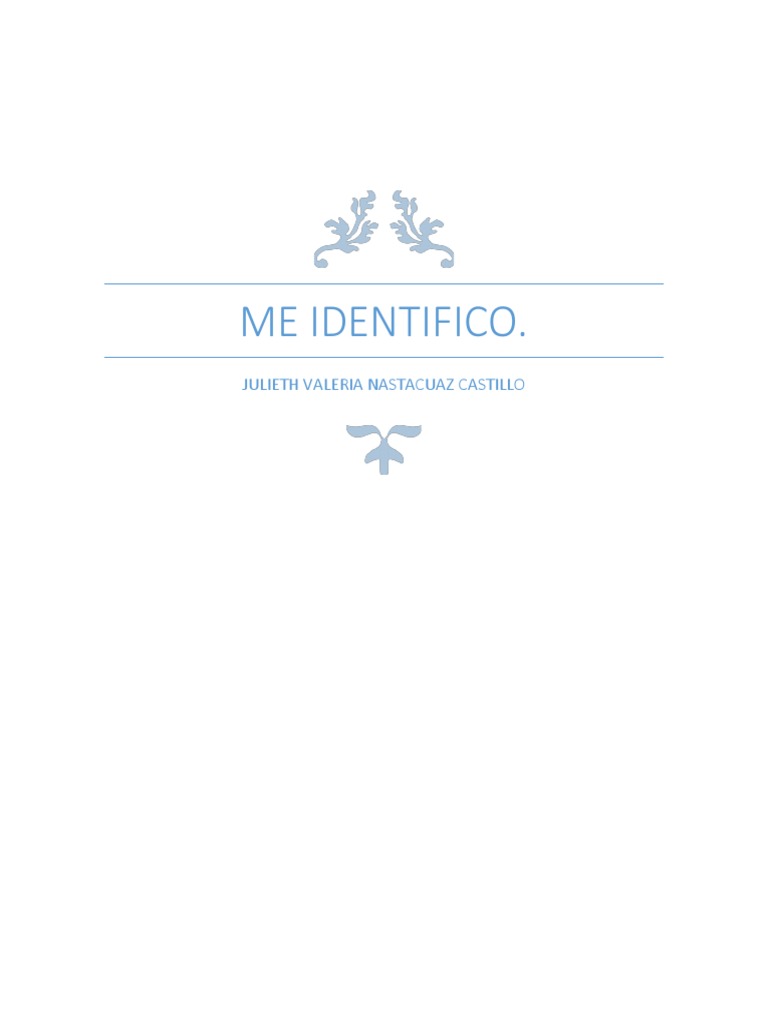 Me Identifico | PDF