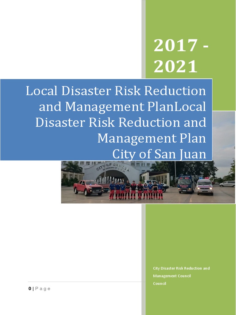 San Juan LDRRM PLAN 2017-2021 | PDF | Flood | Earthquakes