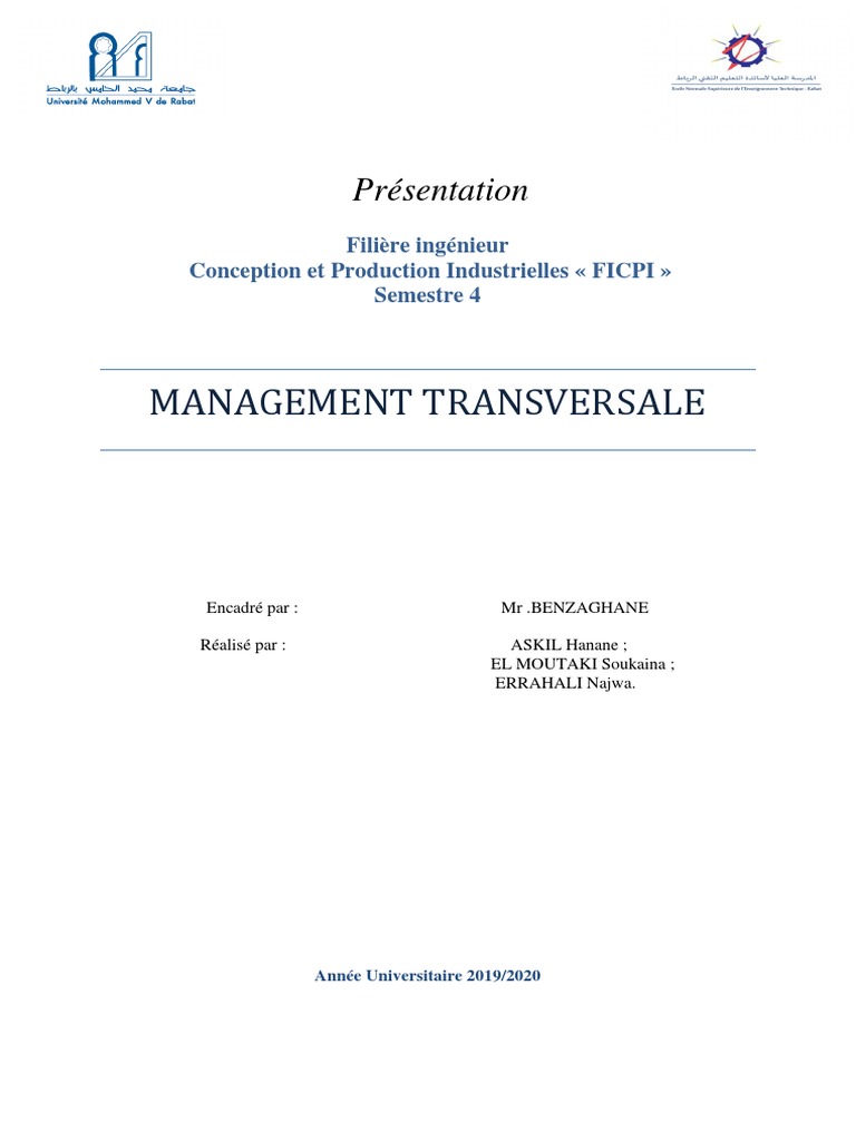 Management Transversale | PDF | Sociétés | Connaissances