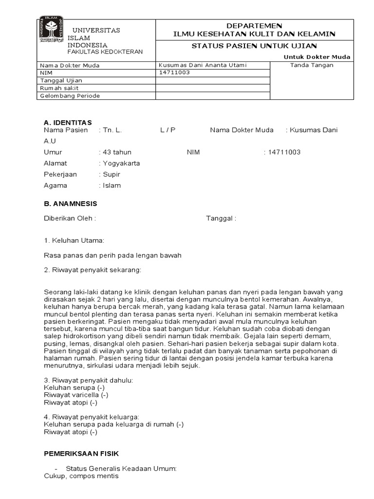 Status Pasien DV | PDF