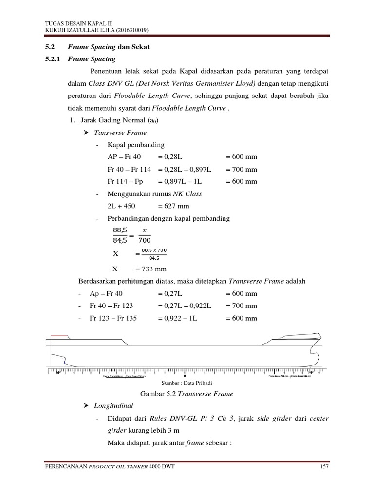 BAB V.2 Frame Spacing | PDF | Teknologi & Rekayasa