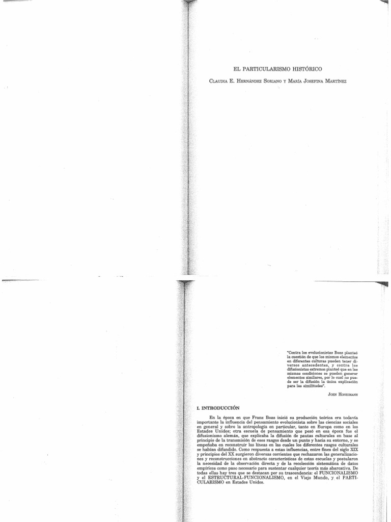 Hernández Soriano y Martínez Sobre El Particularismo Histórico | PDF ...
