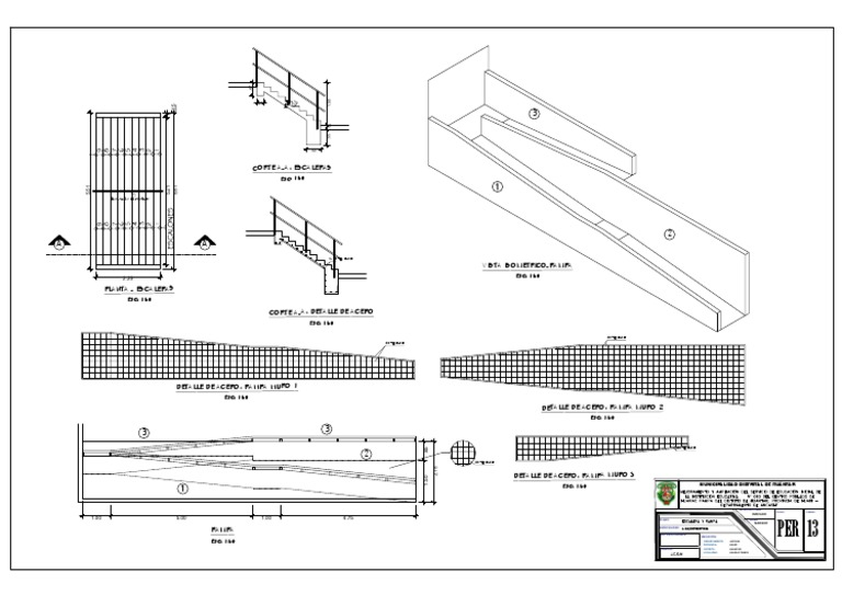 13.-Plano Escalera y Rampa-Pv - A2 | PDF