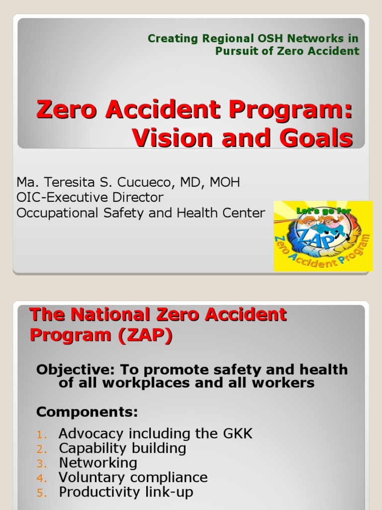 Tess Zero Accident Program For ZAP Conf 09 | PDF | Occupational Safety ...