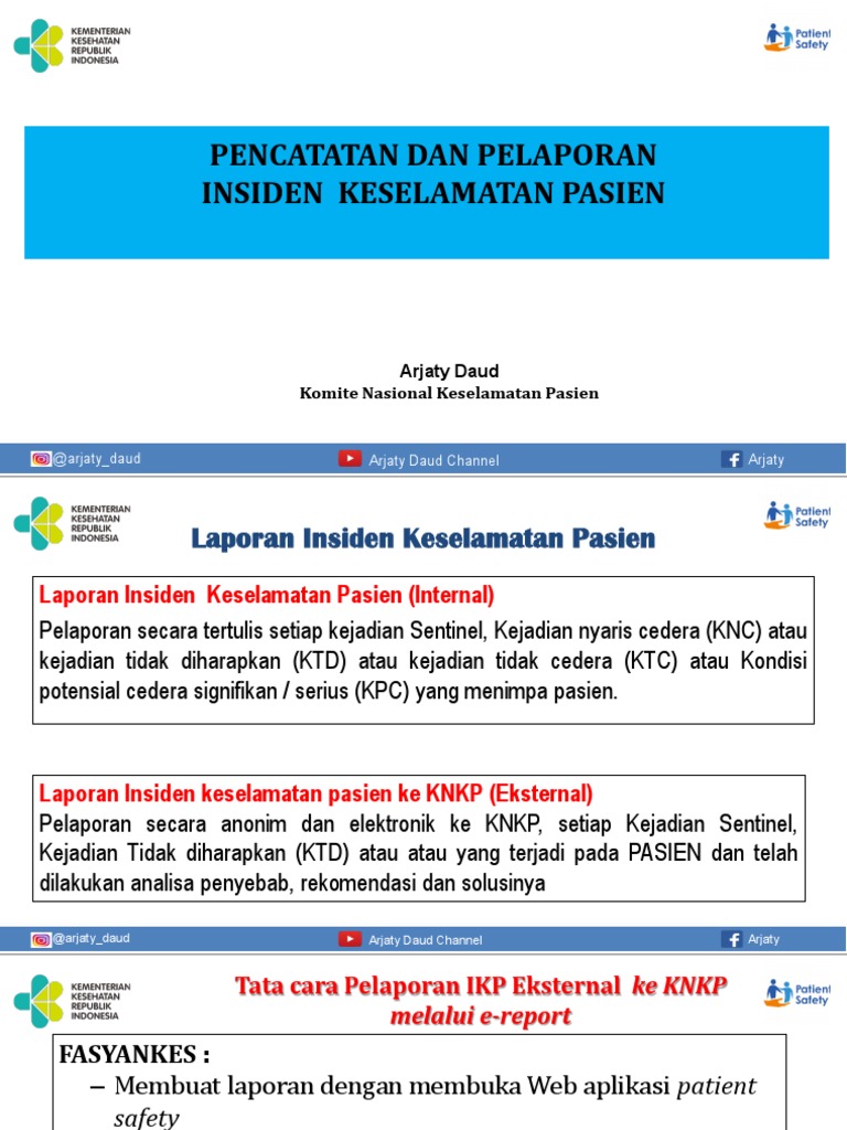 PELAPORAN DAN PENCATATAN IKP Di FKTP | PDF | Pengembangan Diri
