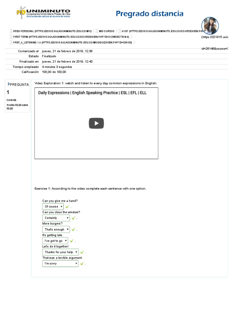 Daily Expressions - English Speaking Practice - ESL - EFL - ELL Daily ...
