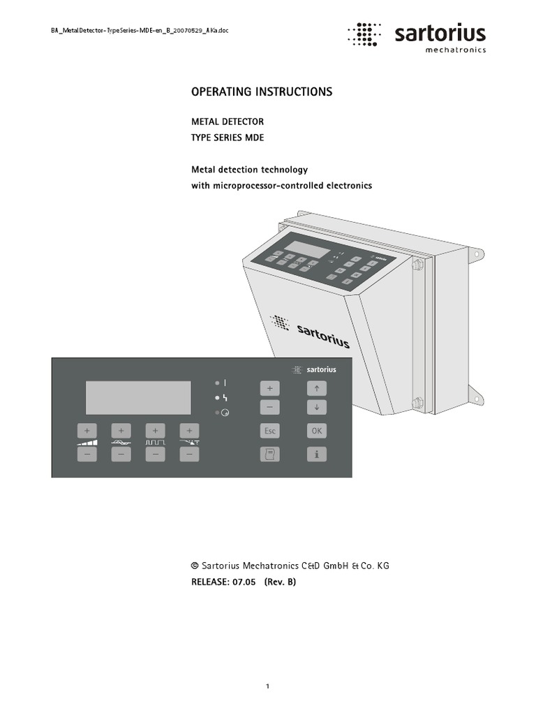 Manual Book MDE | PDF | Metal Detector | Power Supply