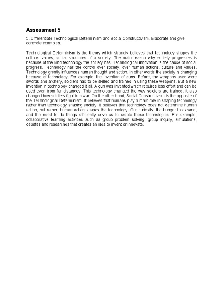 Assessment 5 Part 2 | PDF | Politics | Social Science