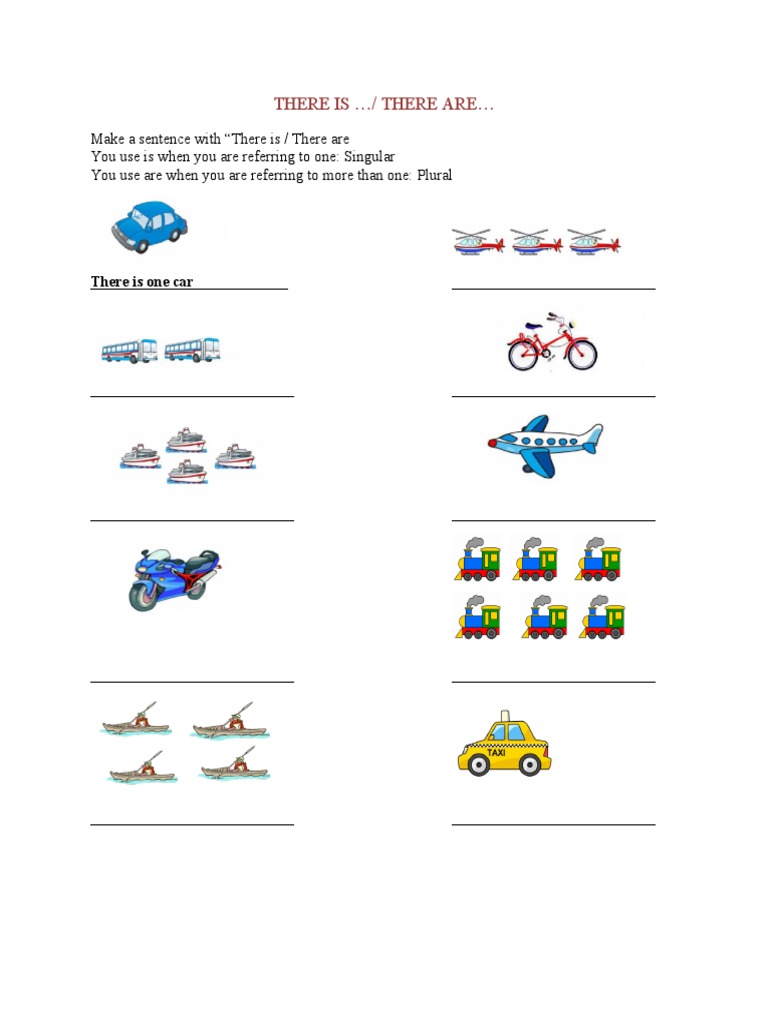 Grade 1 - There Is-Are | PDF