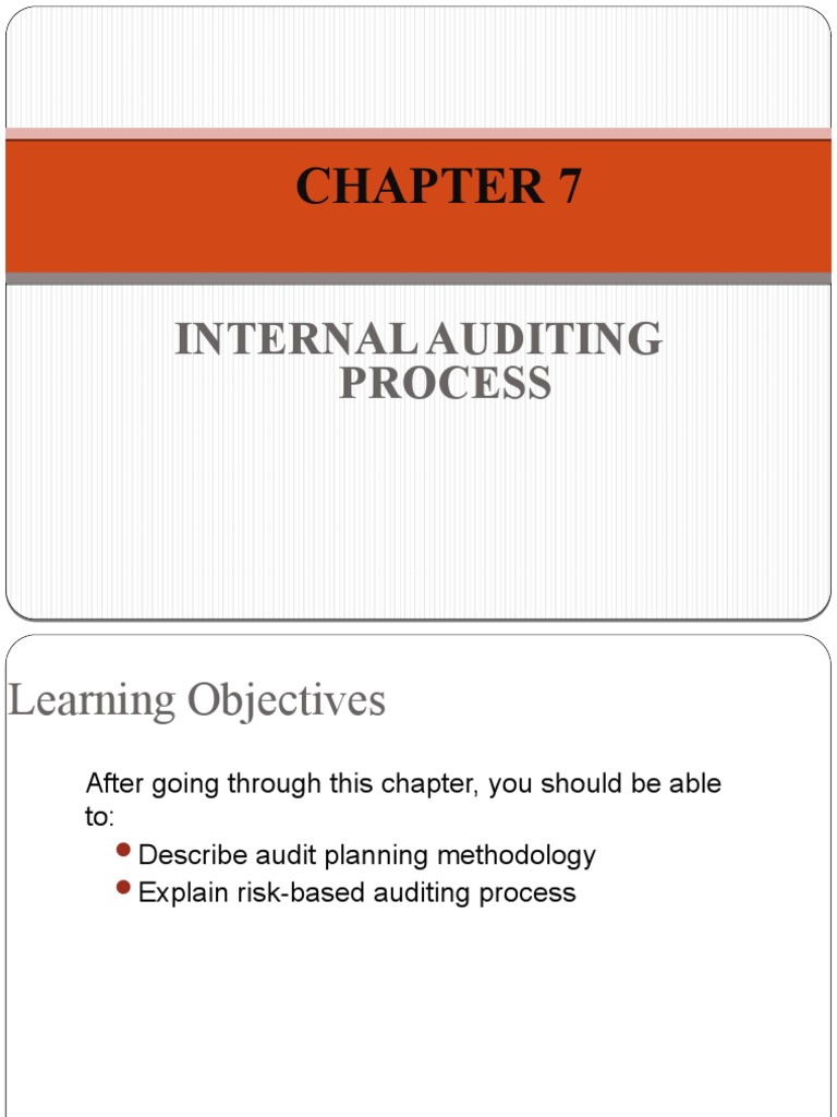 Internal Auditing: Risk-Based Process Guide | PDF | Internal Audit | Audit