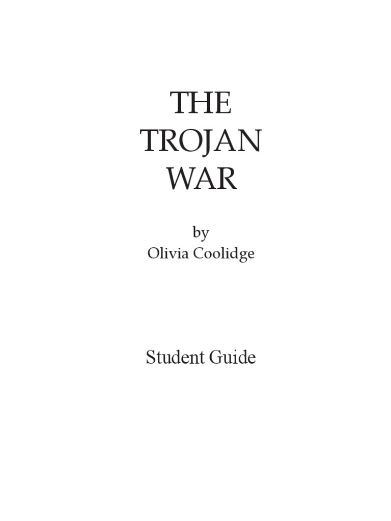 Student Guide to The Trojan War | PDF | Paris (Mythology) | Trojan War