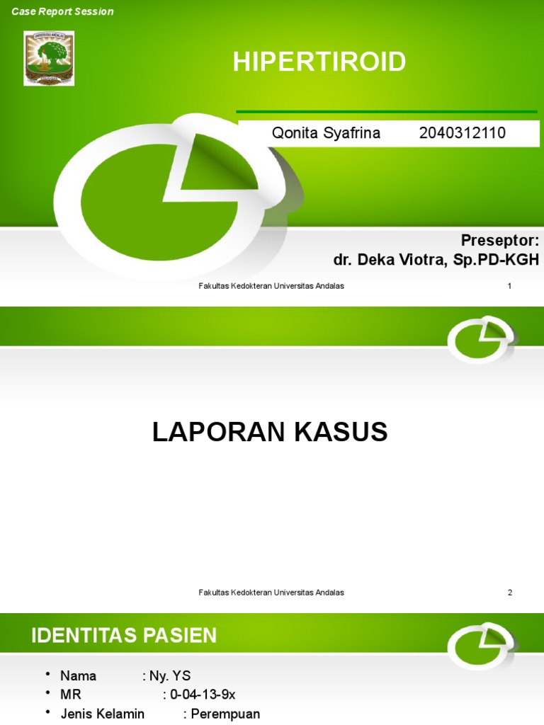 CRS Hipertiroid | PDF | Kesehatan Holistik
