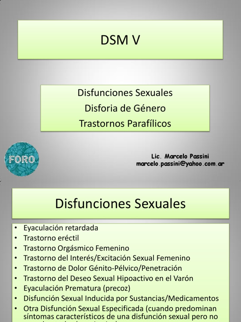 4DSM V Trast Sexuales | PDF