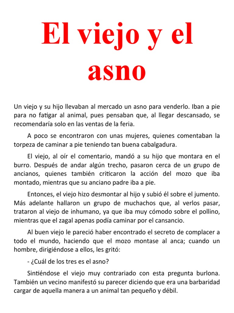 Comprension Lectora 4 | PDF | Burro