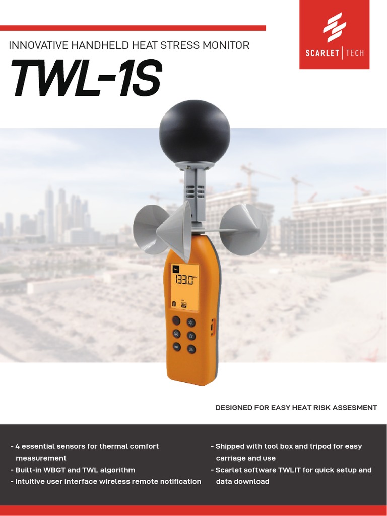 TWL-1S: Innovative Handheld Heat Stress Monitor | PDF