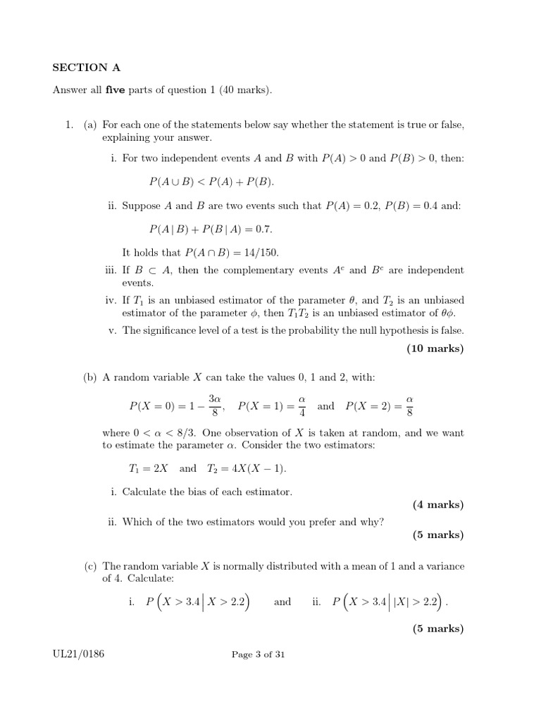 Page 3 of 31 | PDF | Bias Of An Estimator | Estimator