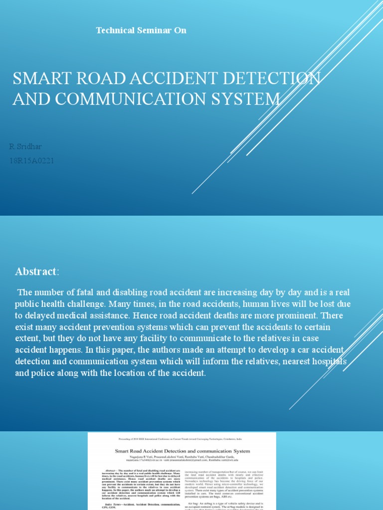 Smart Road Accident Detection and Communication System | PDF | Modem ...