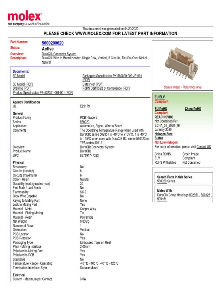 Part Number: Status: Overview: Description:: Documents | PDF | Printed ...