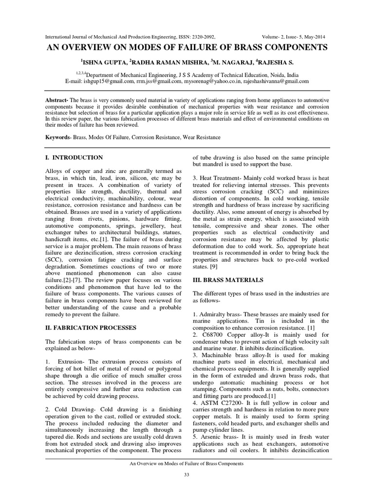 Brass Failure Modes | PDF | Fracture | Brass