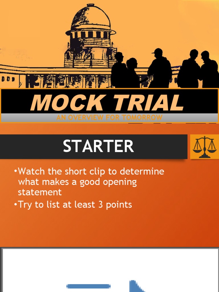 Mock Trial Preparation Guide | PDF | Trials | Evidence