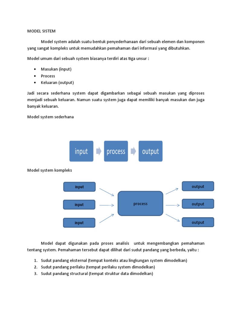 Model Sistem | PDF