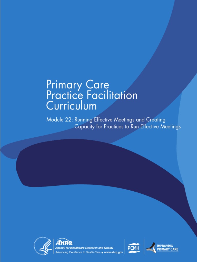 Primary Care Practice Facilitation Curriculum | PDF | Facilitator | Leadership