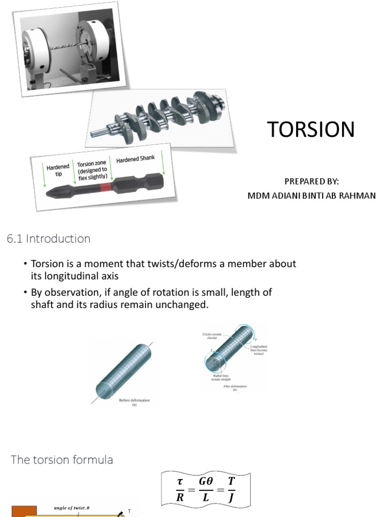 Chapter 6 (Torsion) - Students Note | PDF | Geometric Measurement ...