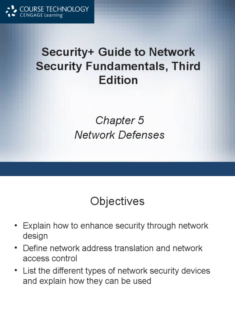 Security+ Guide To Network Security Fundamentals, Third Edition | PDF | Computer Network | Proxy ...