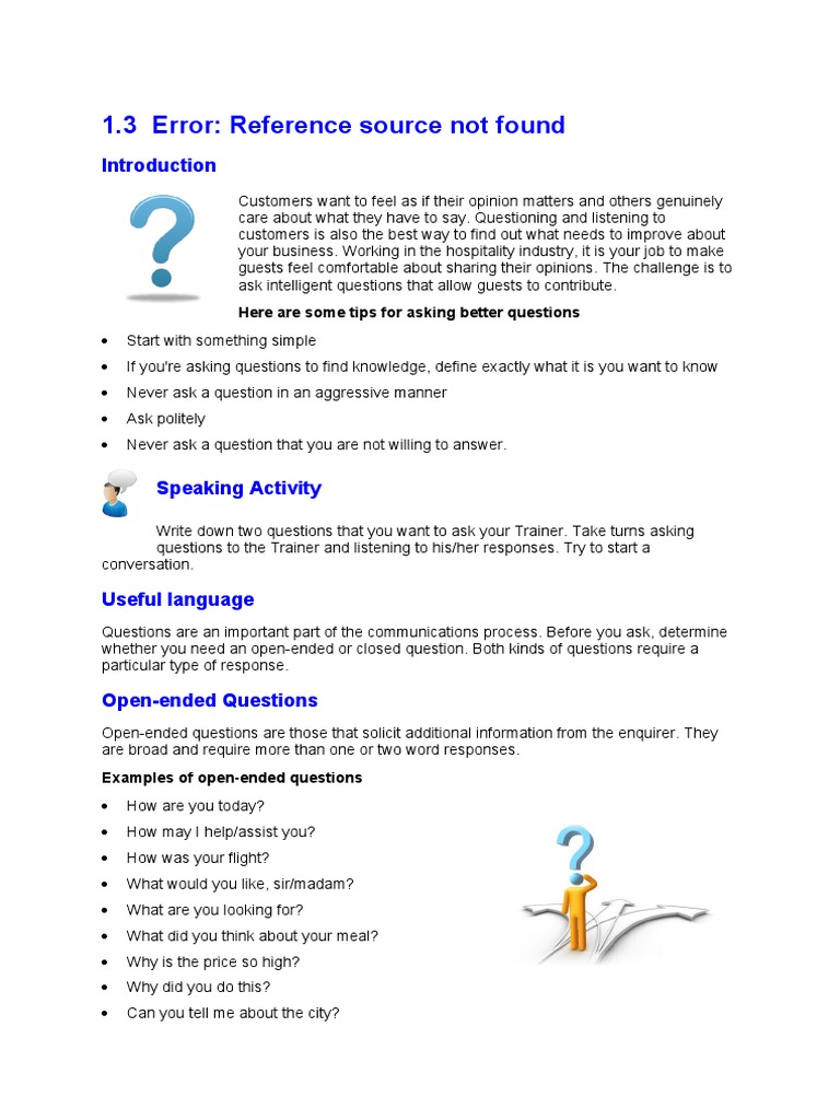Asking Effective Questions: Tips and Techniques for Customer Service ...